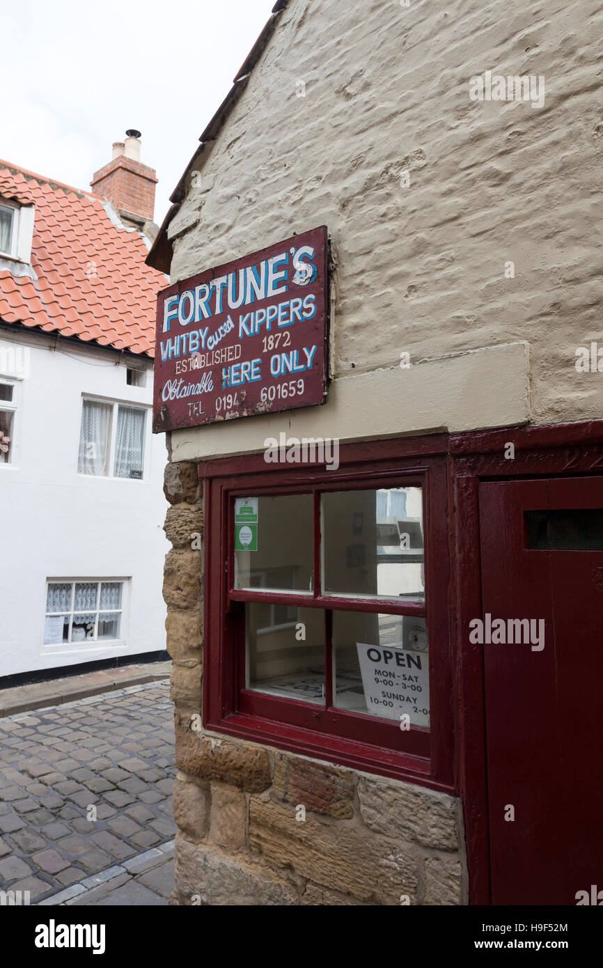 Whitby kipper shop hi-res stock photography and images - Alamy