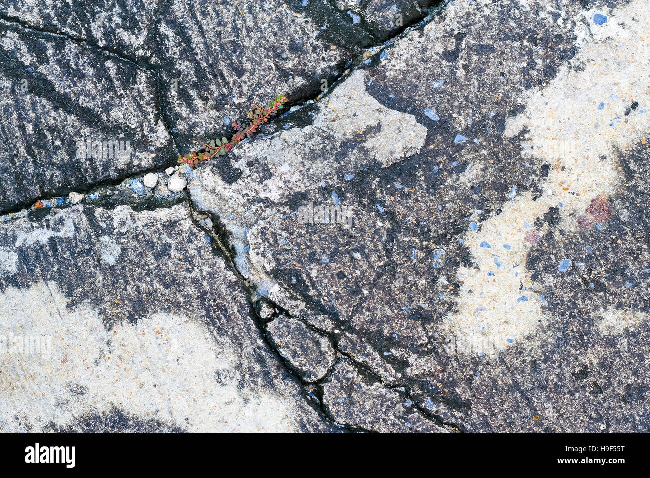 fragment crack on concrete floor background Stock Photo - Alamy