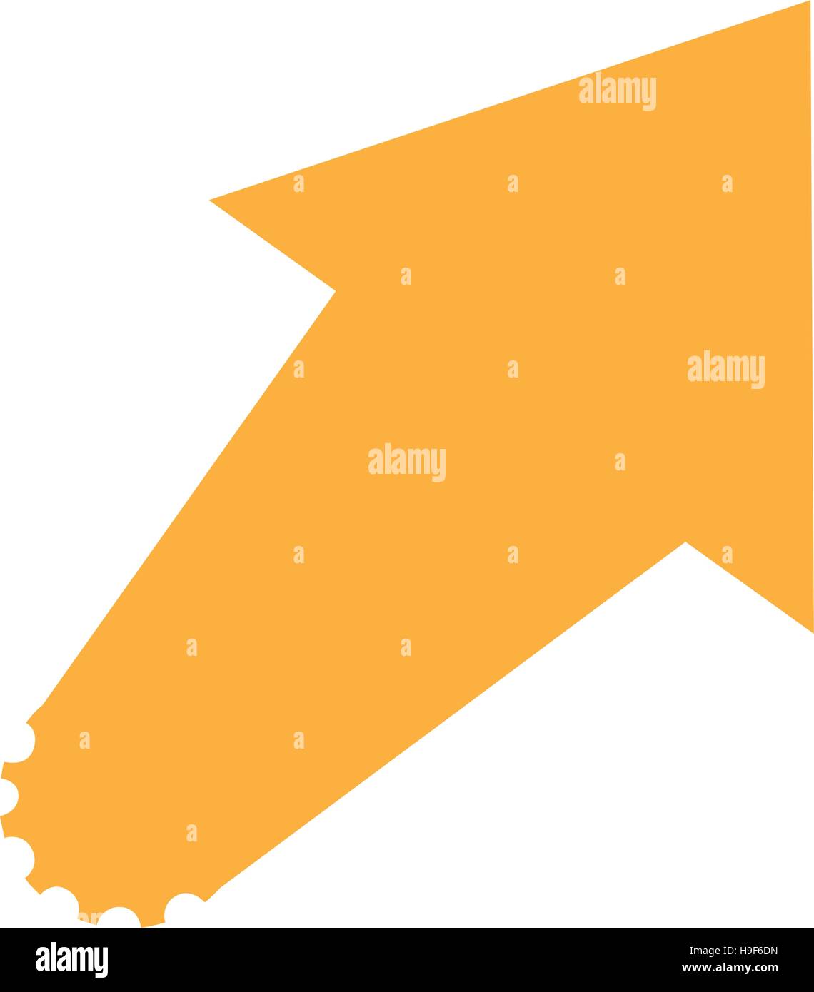 Isolated yellow arrow, Vector illustration Stock Vector Image & Art - Alamy