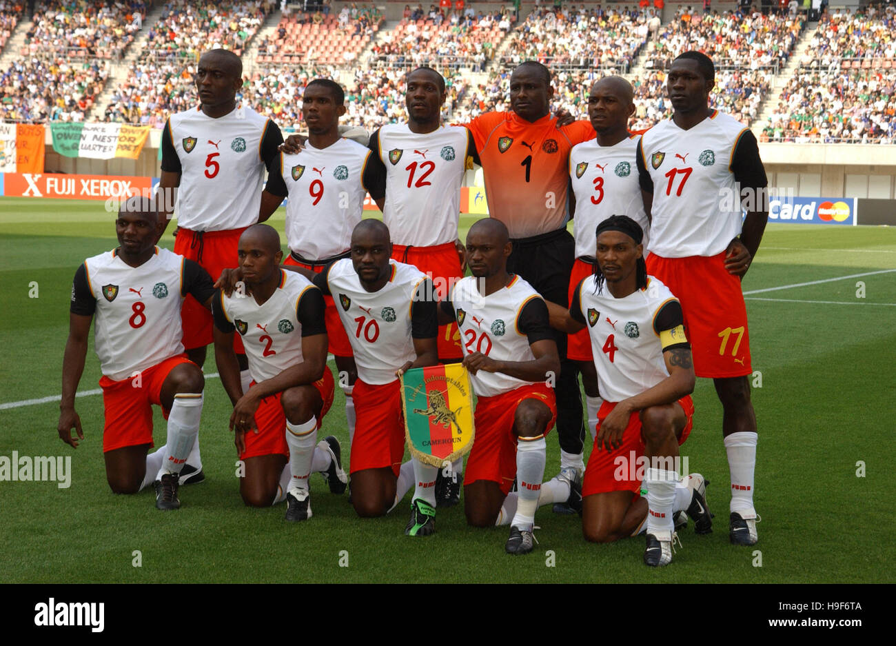 CAMEROON TEAM GROUP REPUBLIC 0F IRELAND V CAMEROON NIIGATA STADIUM ...