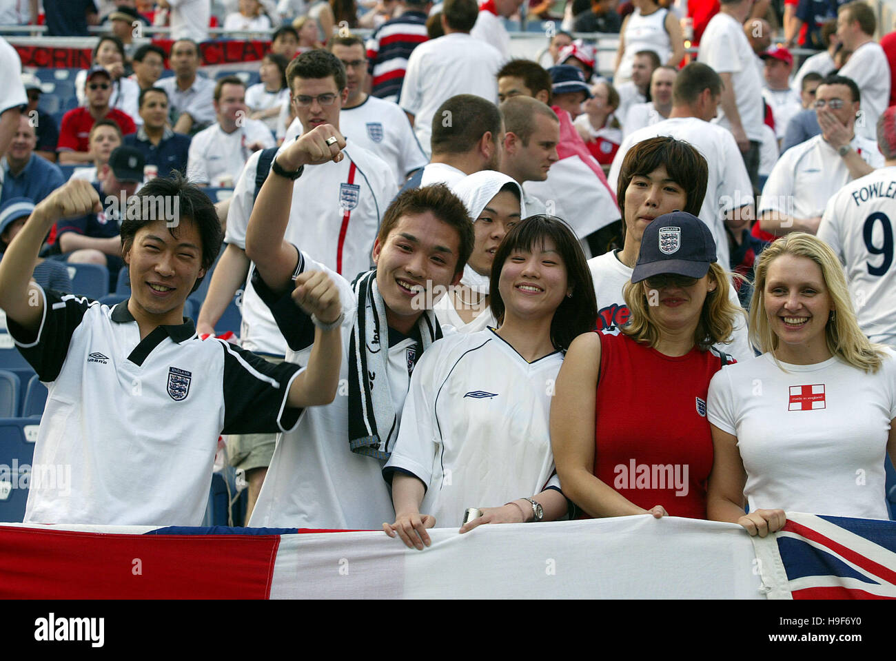 ENGLAND FANS ENGLAND V SWEDEN 2002 SAITANA SAITANA JAPAN 02 June 2002 ...