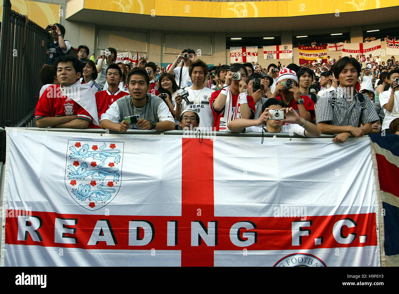 ENGLAND FANS ENGLAND V SWEDEN 2002 SAITANA SAITANA JAPAN 02 June 2002 ...