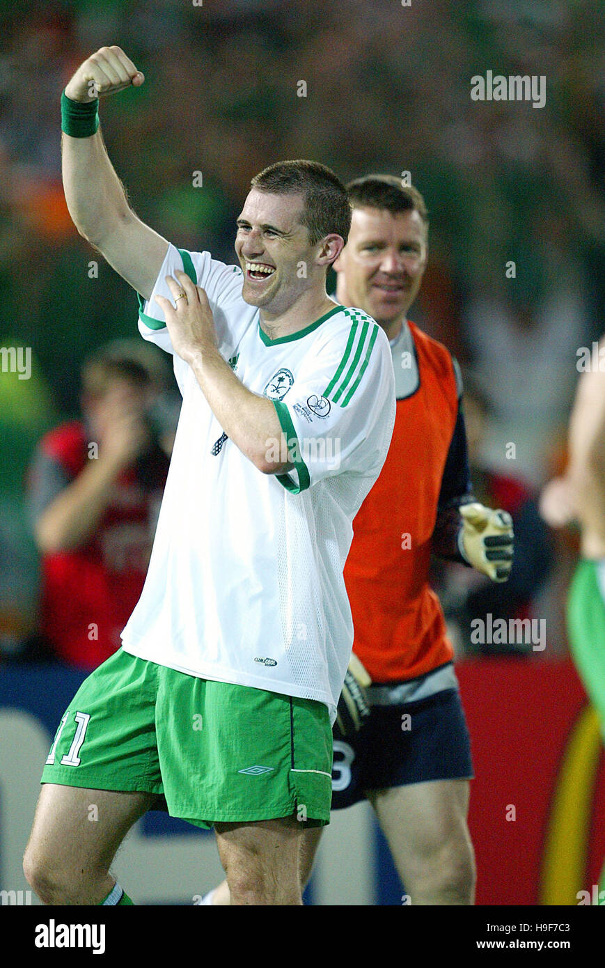 KEVIN KILBANE CELEBRATES SAUDI ARABIA V IRELAND YOKOHAMA STADIUM ...