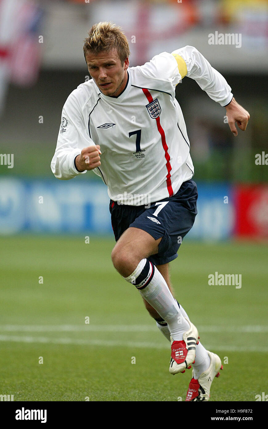 DAVID BECKHAM ENGLAND & MANCHESTER UNITED FC ECOPA STADIUM SHIZUOKA ...