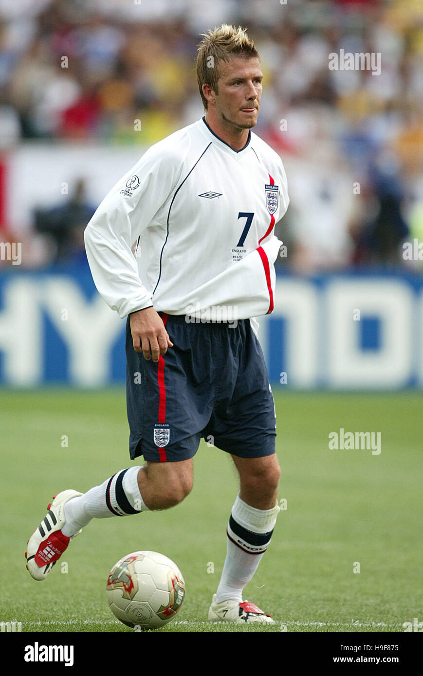 DAVID BECKHAM ENGLAND & MANCHESTER UNITED FC ECOPA STADIUM SHIZUOKA ...