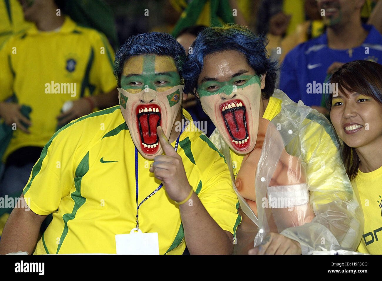BRAZILIAN FANS WORLD CUP JAPAN 2002 SAITAMA STADIUM SAITAMA JAPAN 26 ...