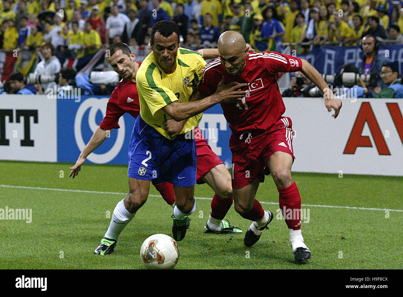 CAFU & HASAN SAS BRAZIL V TURKEY SAITAMA STADIUM SAITAMA JAPAN 26 June ...