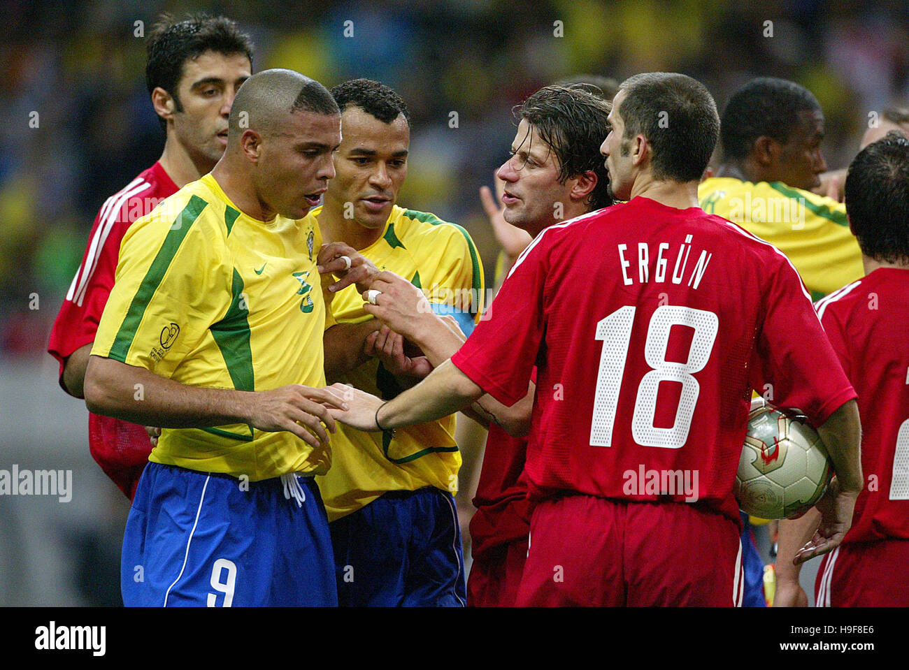 RONALDO CAFU TUGAY & ERGUN BRAZIL V TURKEY SAITAMA STADIUM SAITAMA ...