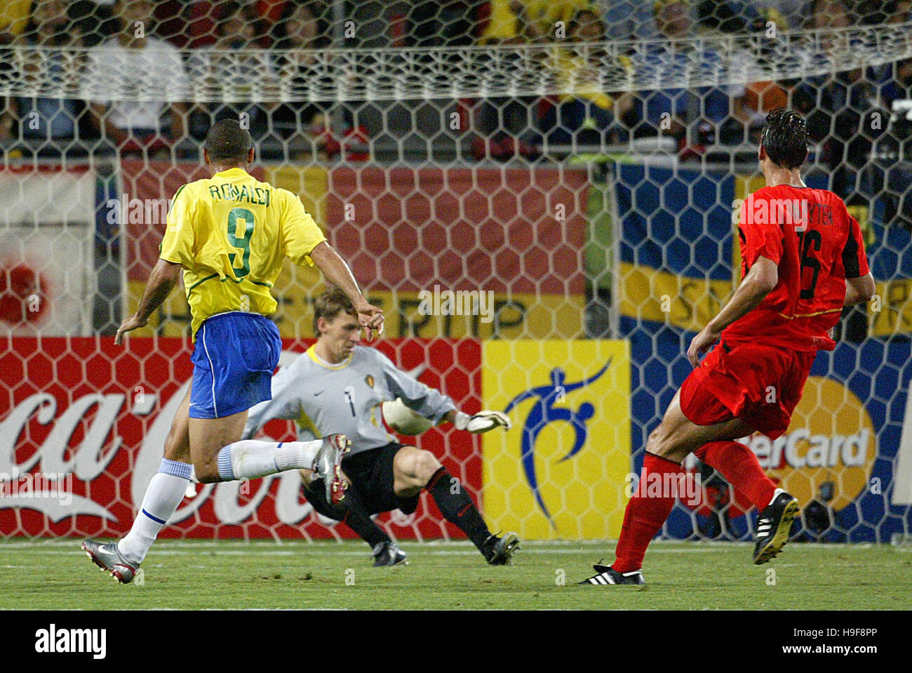 RONALDO SCORES BRAZIL'S SECOND BRAZIL V BELGIUM KOBE WING STADIUM KOBE ...
