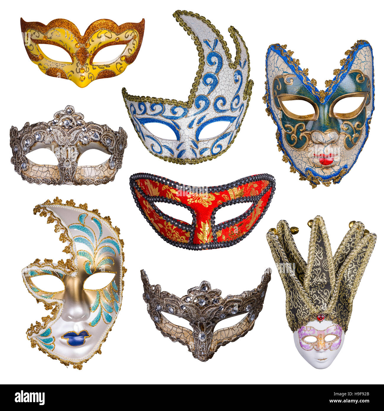 Eight masks hi-res stock photography and images - Alamy