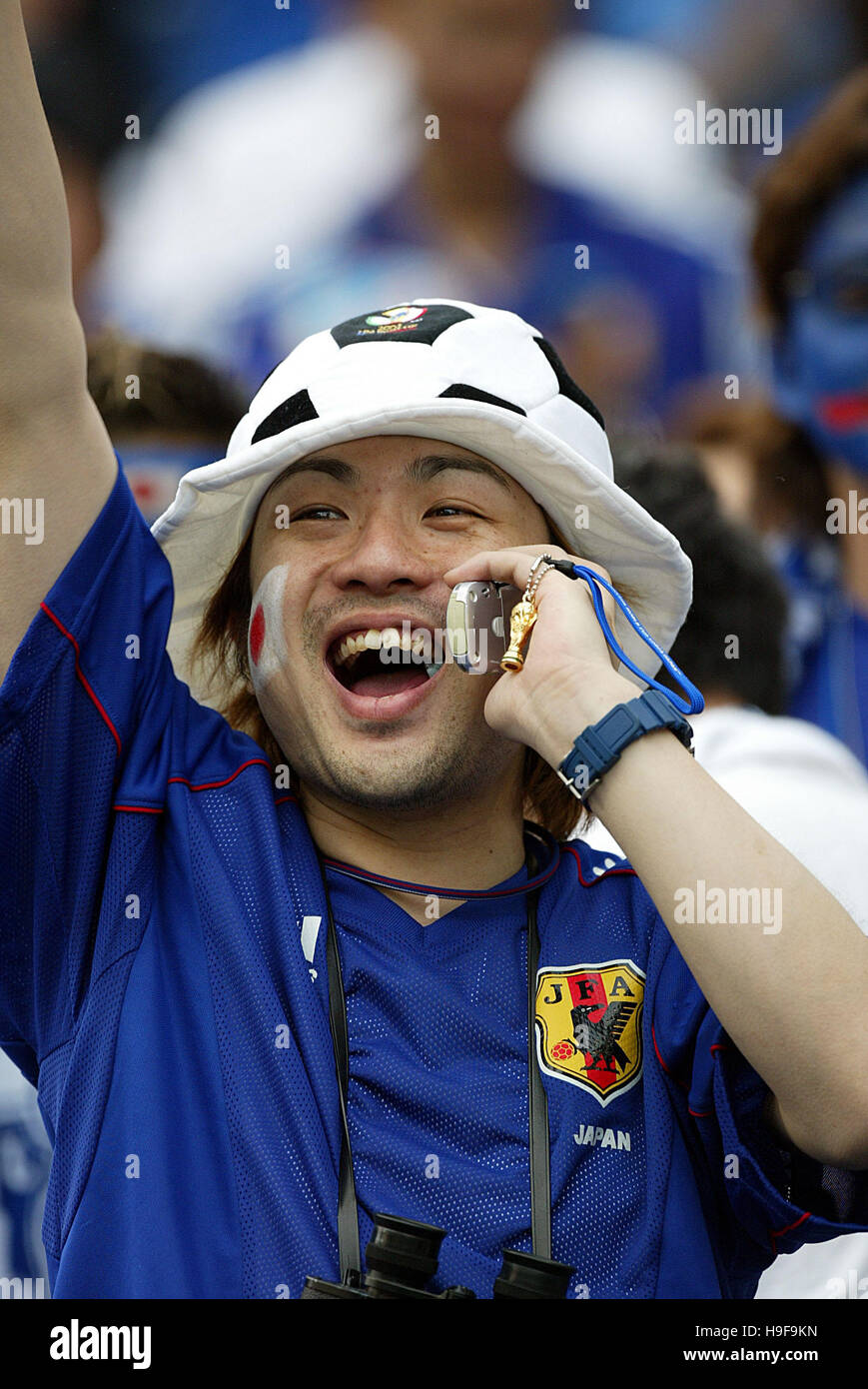 JAPANESE FAN JAPAN V BELGIUM SAITAMA STADIUM SAITAMA JAPAN 04 June 2002 ...