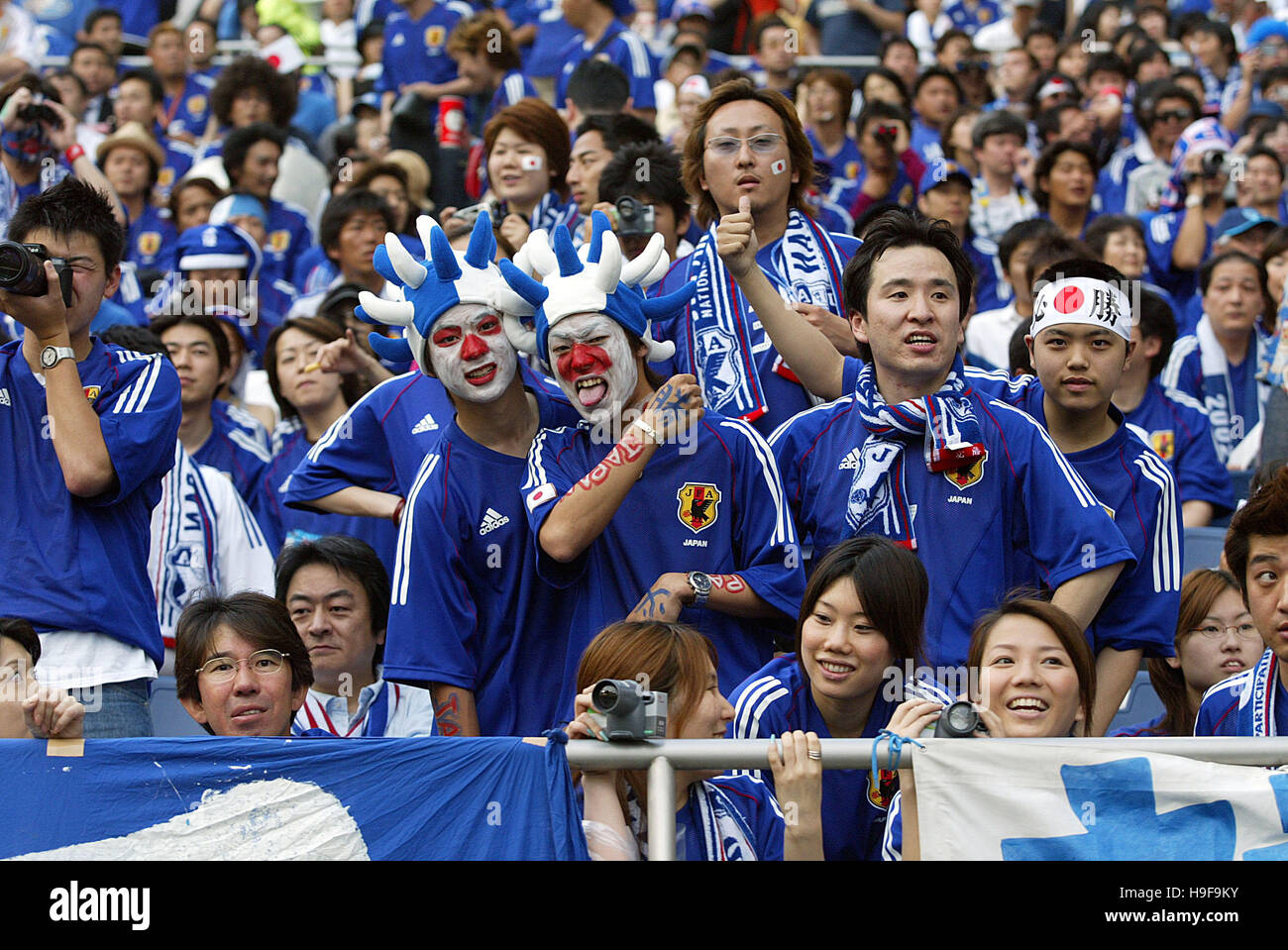 JAPANESE FANS JAPAN V BELGIUM SAITAMA STADIUM SAITAMA JAPAN 04 June ...