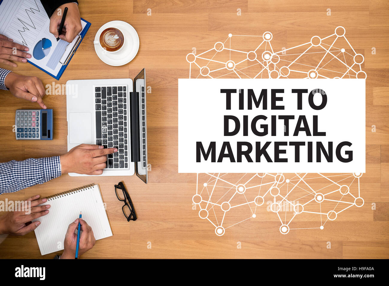 TIME TO DIGITAL MARKETING Stock Photo - Alamy