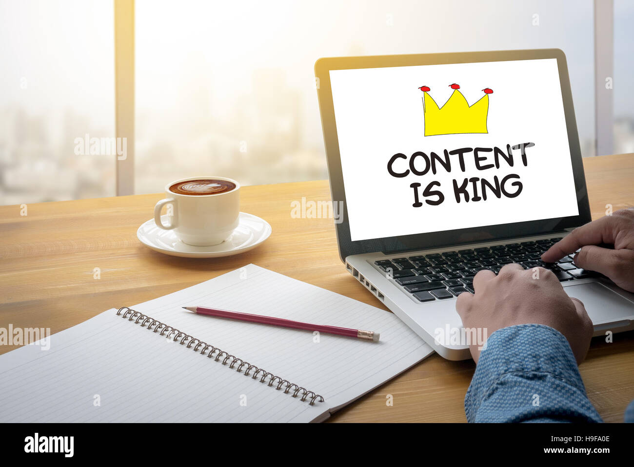 CONTENT IS KING Stock Photo - Alamy