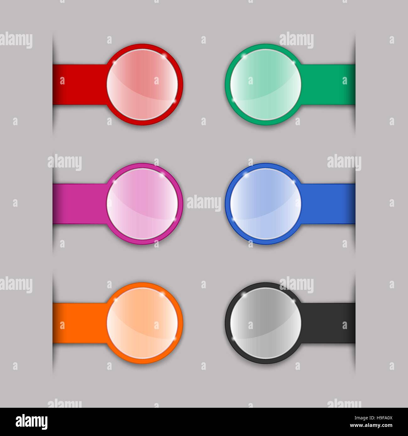 Rounded tabs Stock Vector Images - Alamy