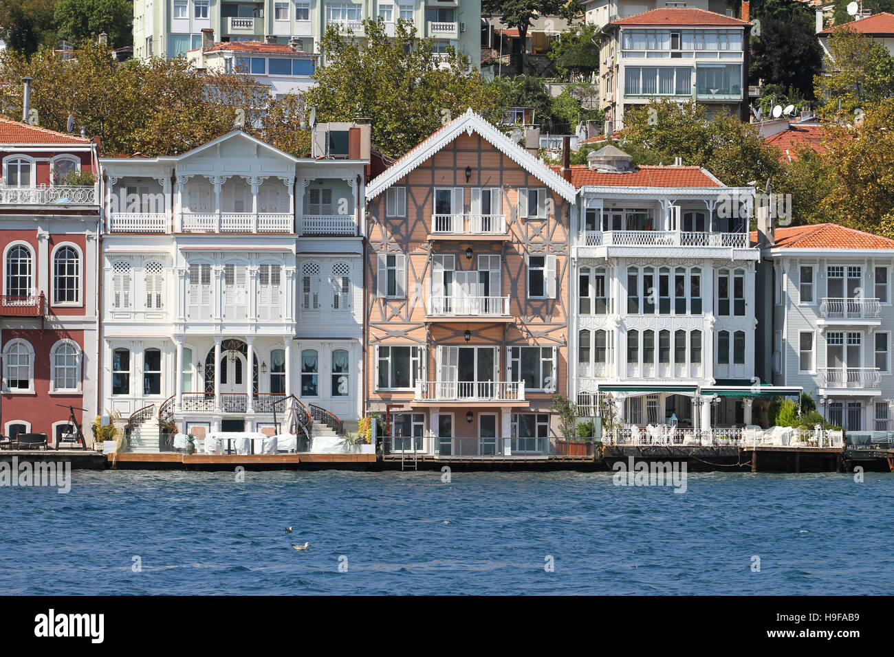 Buildings in Bosphorus Strait, Istanbul City, Turkey Stock Photo - Alamy
