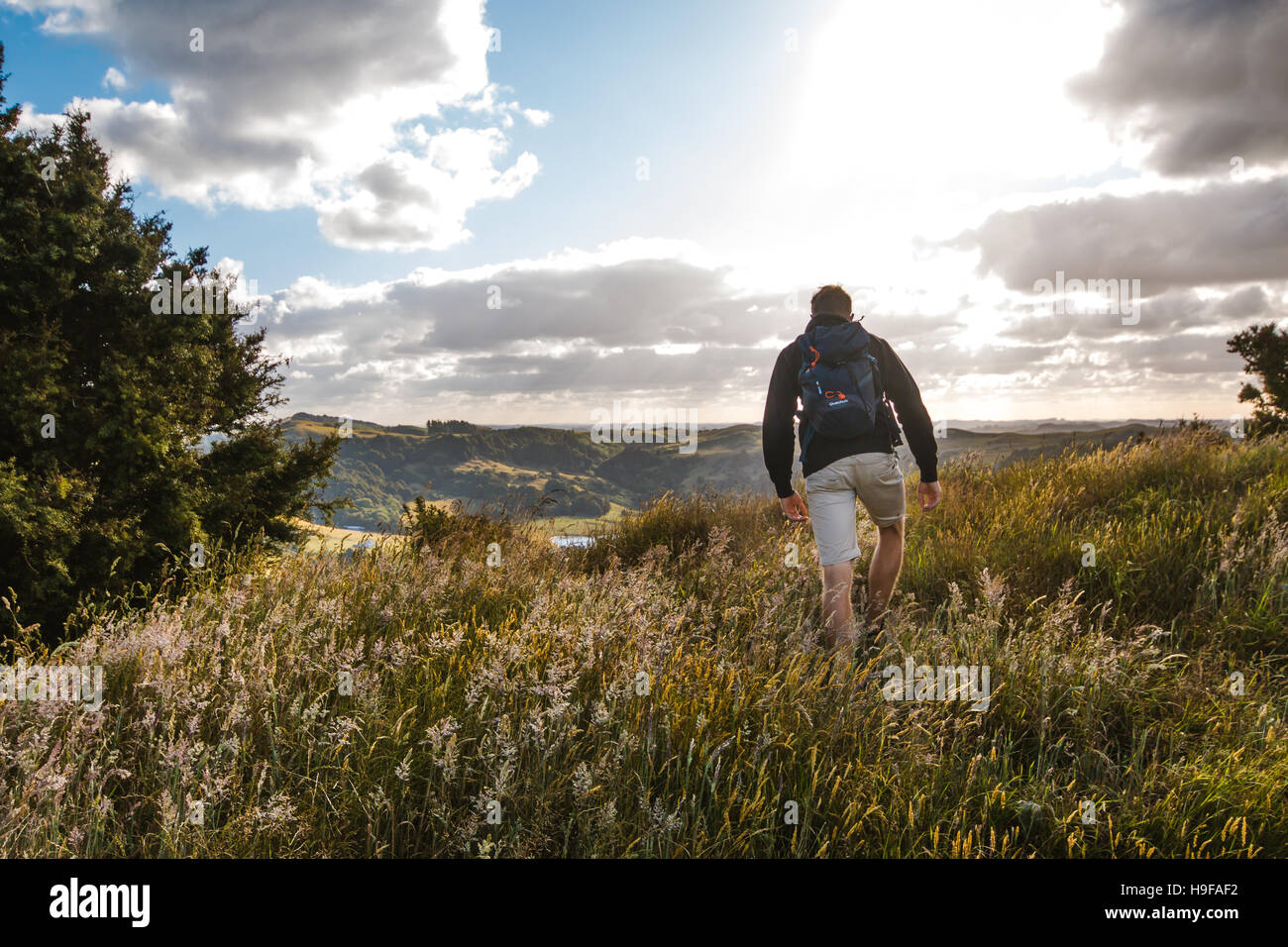 Hiking towards an amazing view Stock Photo - Alamy