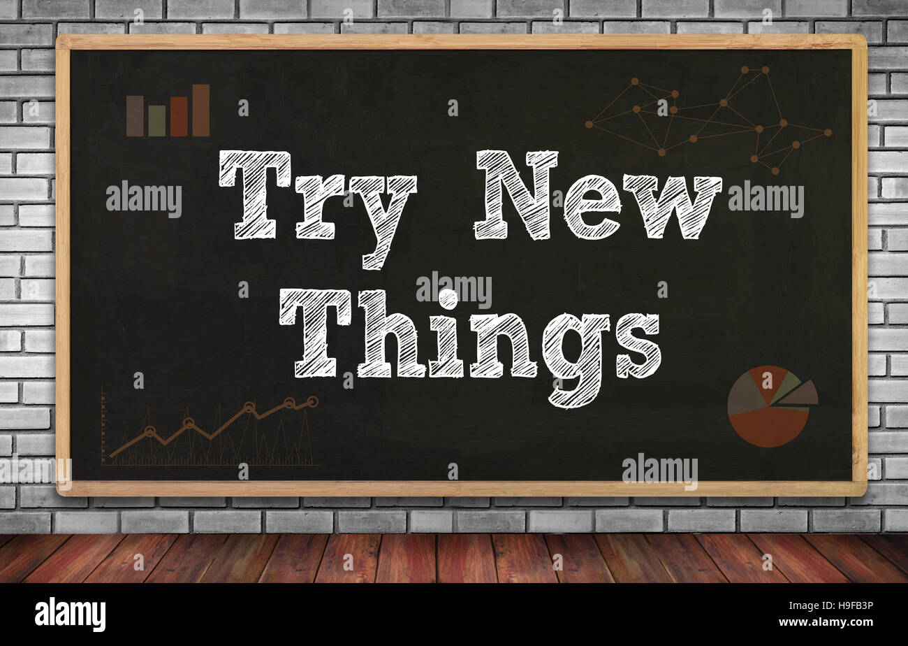 Try New Things Stock Photo - Alamy