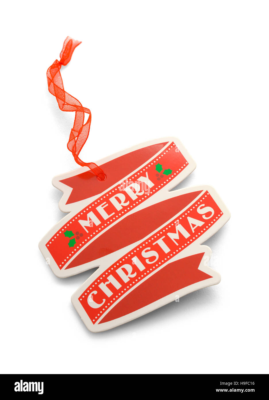 Gift tag isolated ribbon hi-res stock photography and images - Alamy