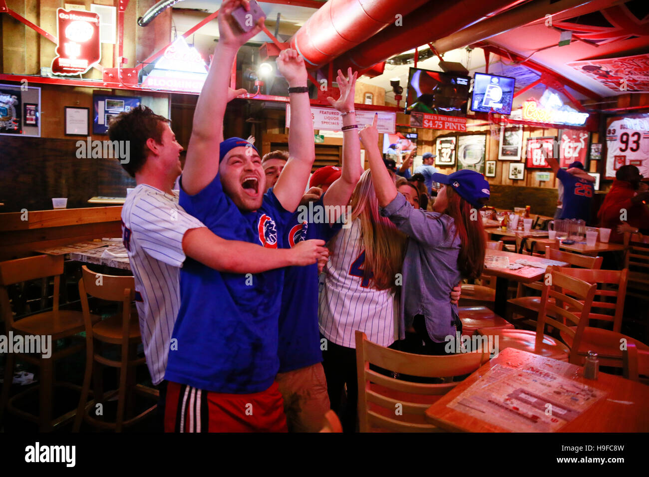 November 2, 2016 - Bloomington, Indiana, USA: Chicago Cubs fans ...