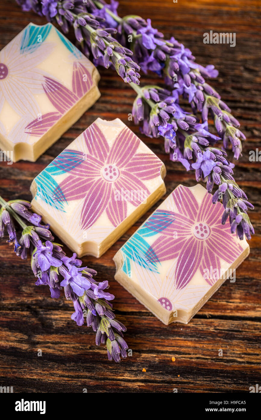 White chocolate candies Stock Photo - Alamy