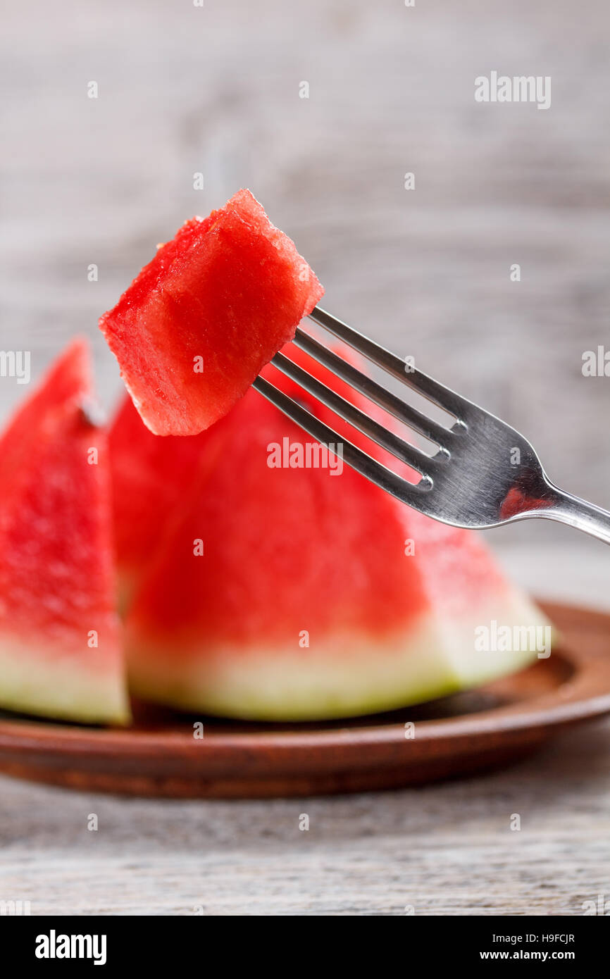Watermelon slice closeup hi-res stock photography and images - Alamy