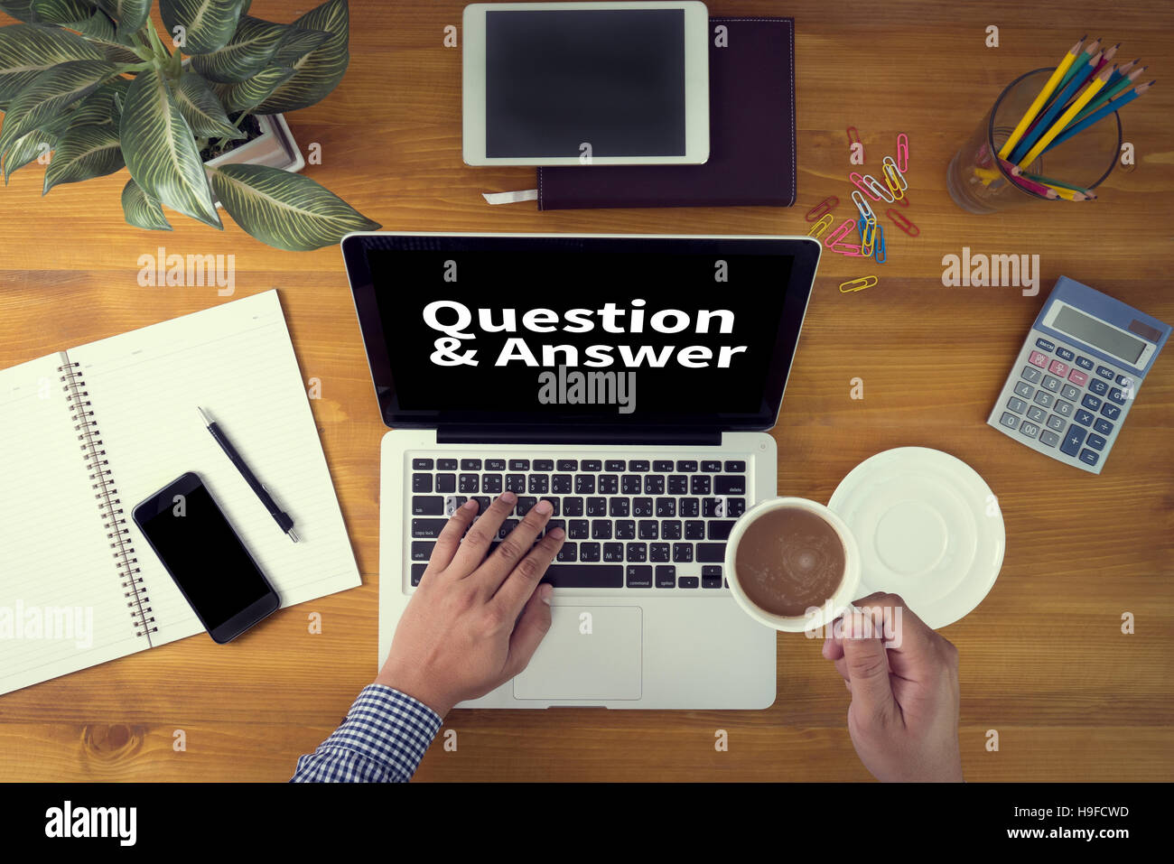 Q&A - Question and Answer Stock Photo - Alamy