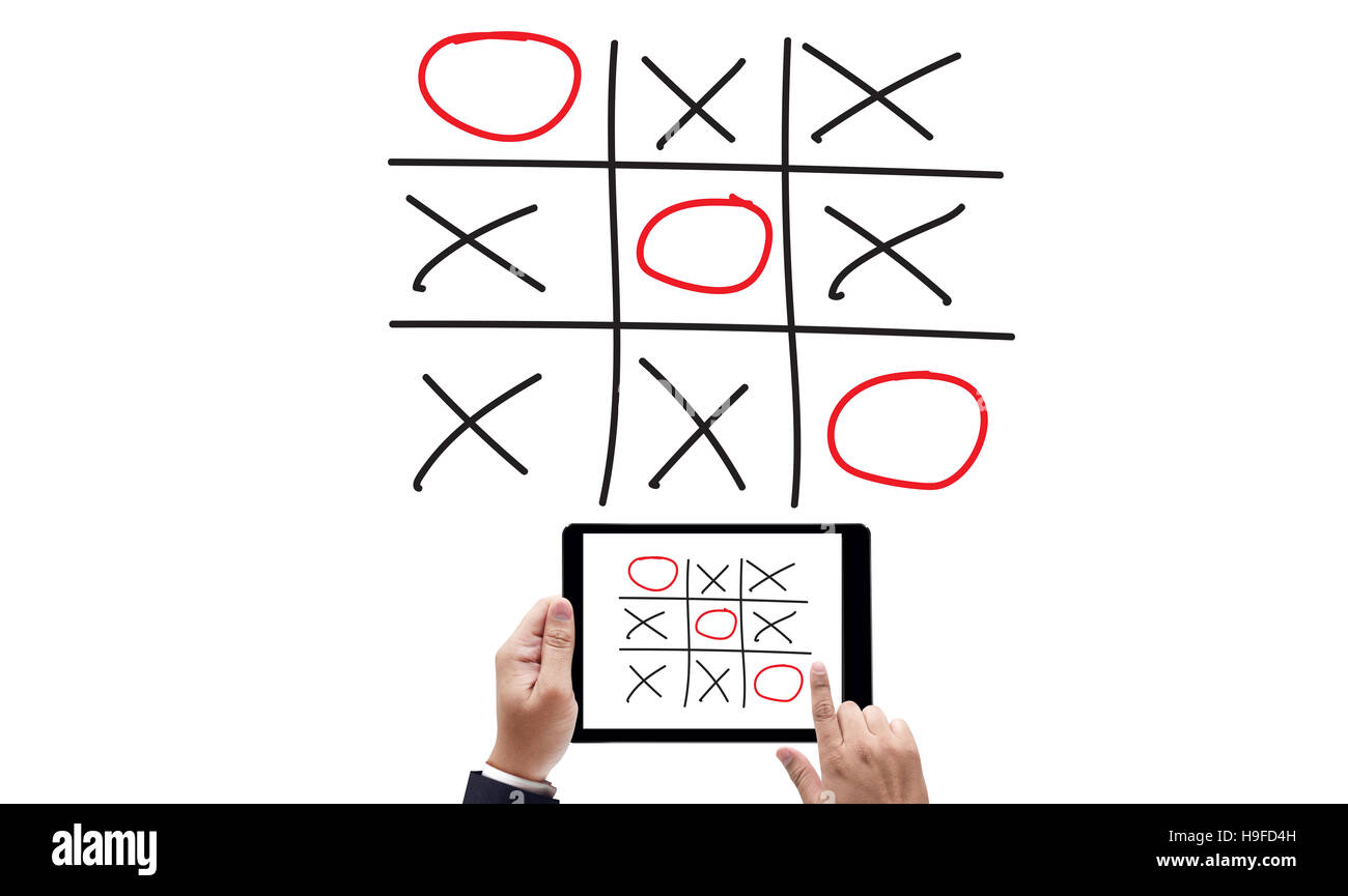 Xo game tic tac toe hi-res stock photography and images - Alamy
