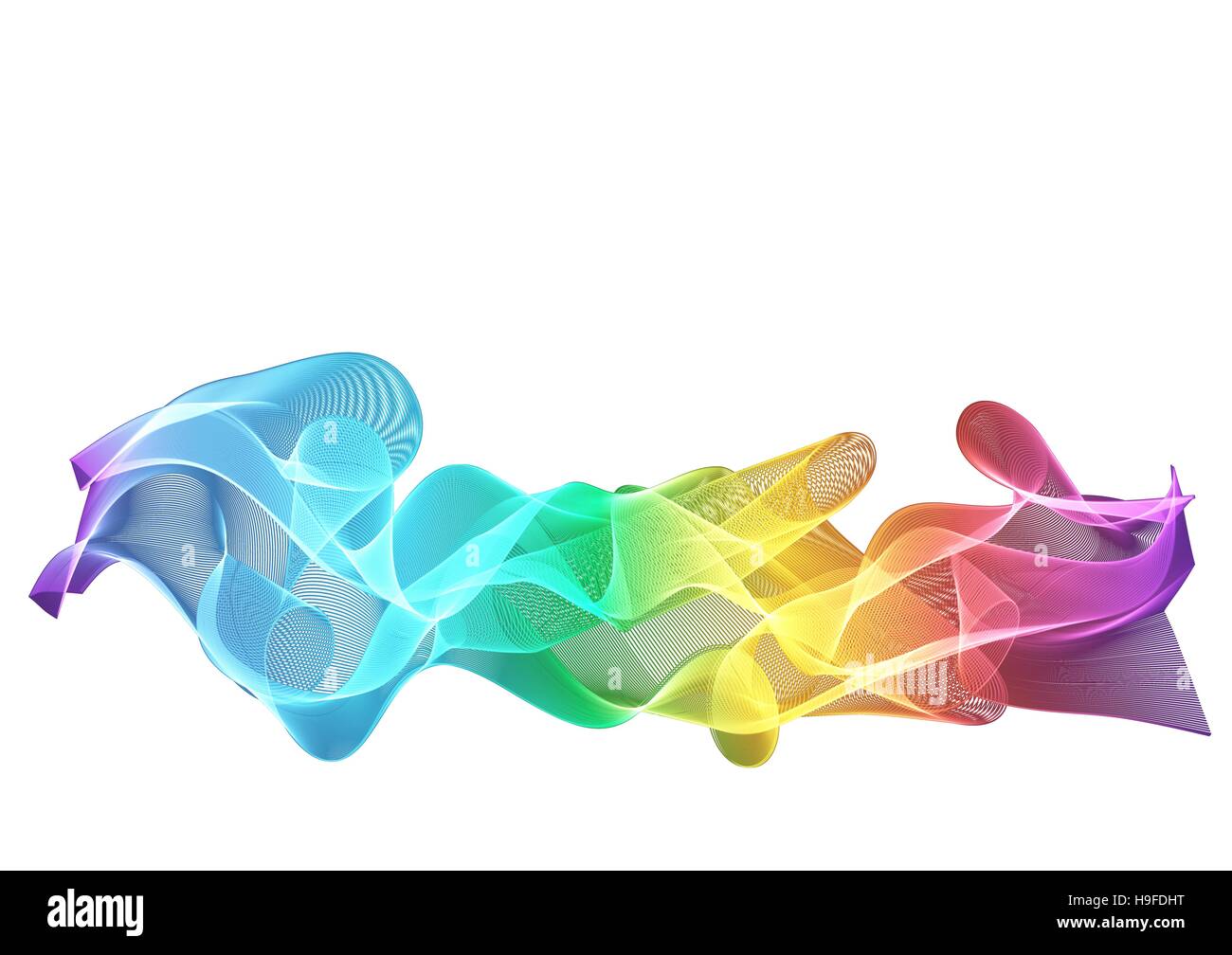 Abstract orange color wave Cut Out Stock Images & Pictures - Alamy