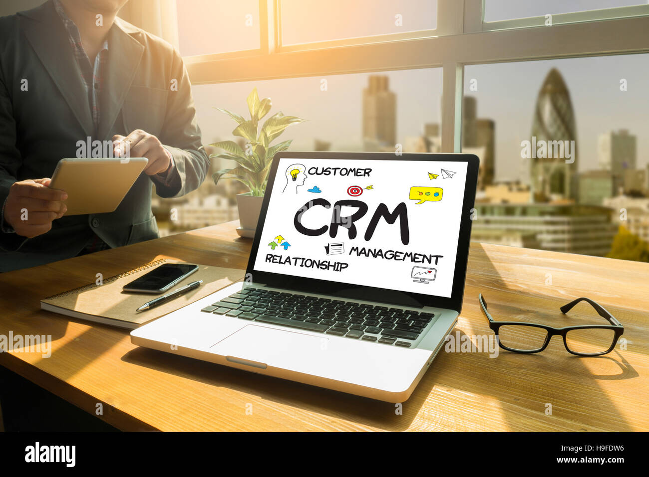 Customer CRM Management Analysis Service Business CRM Stock Photo - Alamy