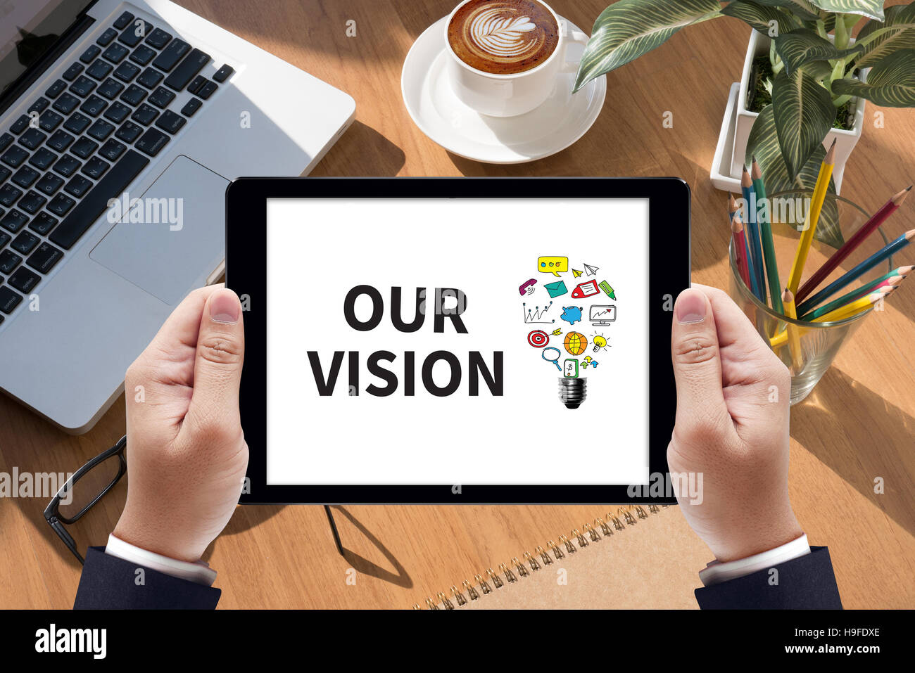 VISION (Businessman Motivation Vision Mission Ideas Stock Photo - Alamy