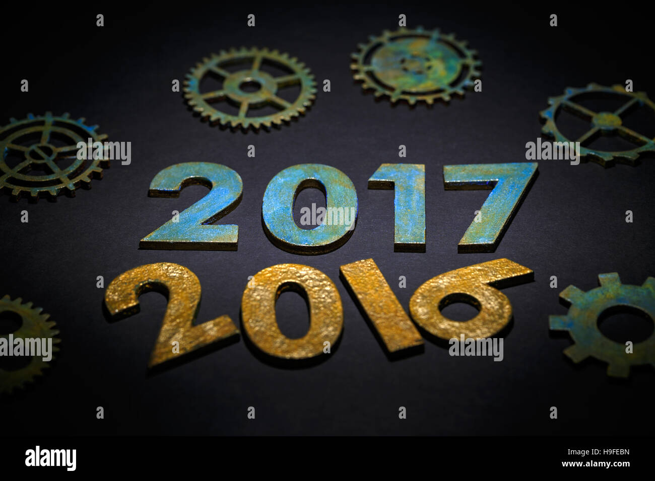 Symbol from number 2017 Stock Photo - Alamy