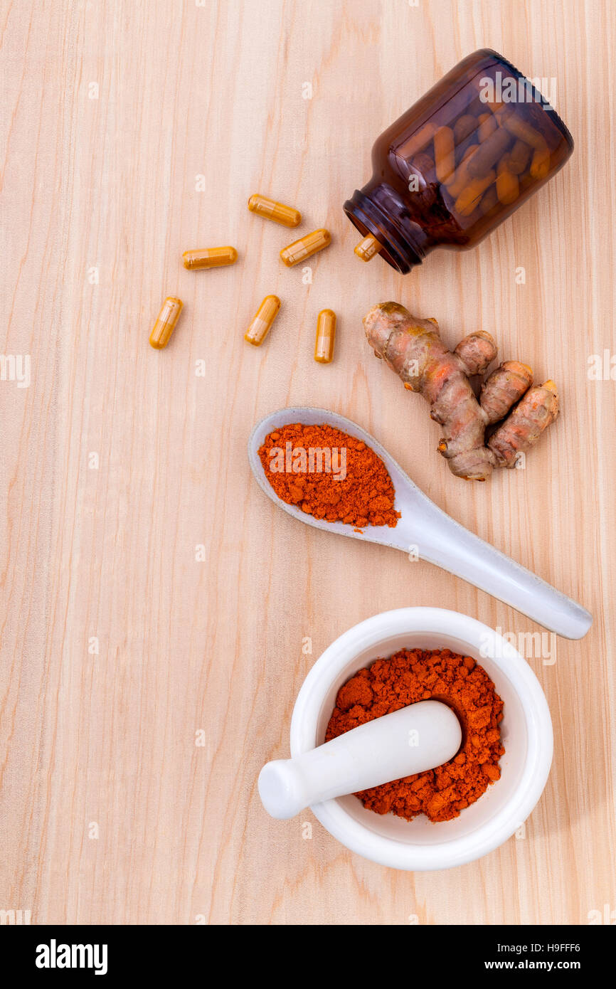 Turmeric for alternative medicine herbal supplements and herbal Stock ...