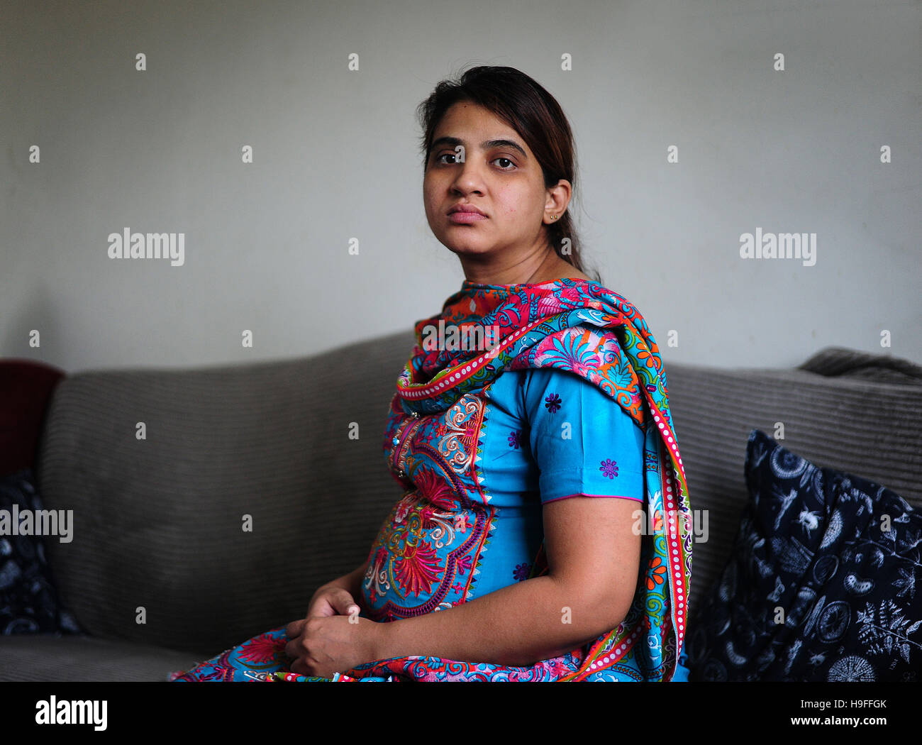 Heavily pregnant mum-of-four Fatima Bibi, who was the victim of a ...