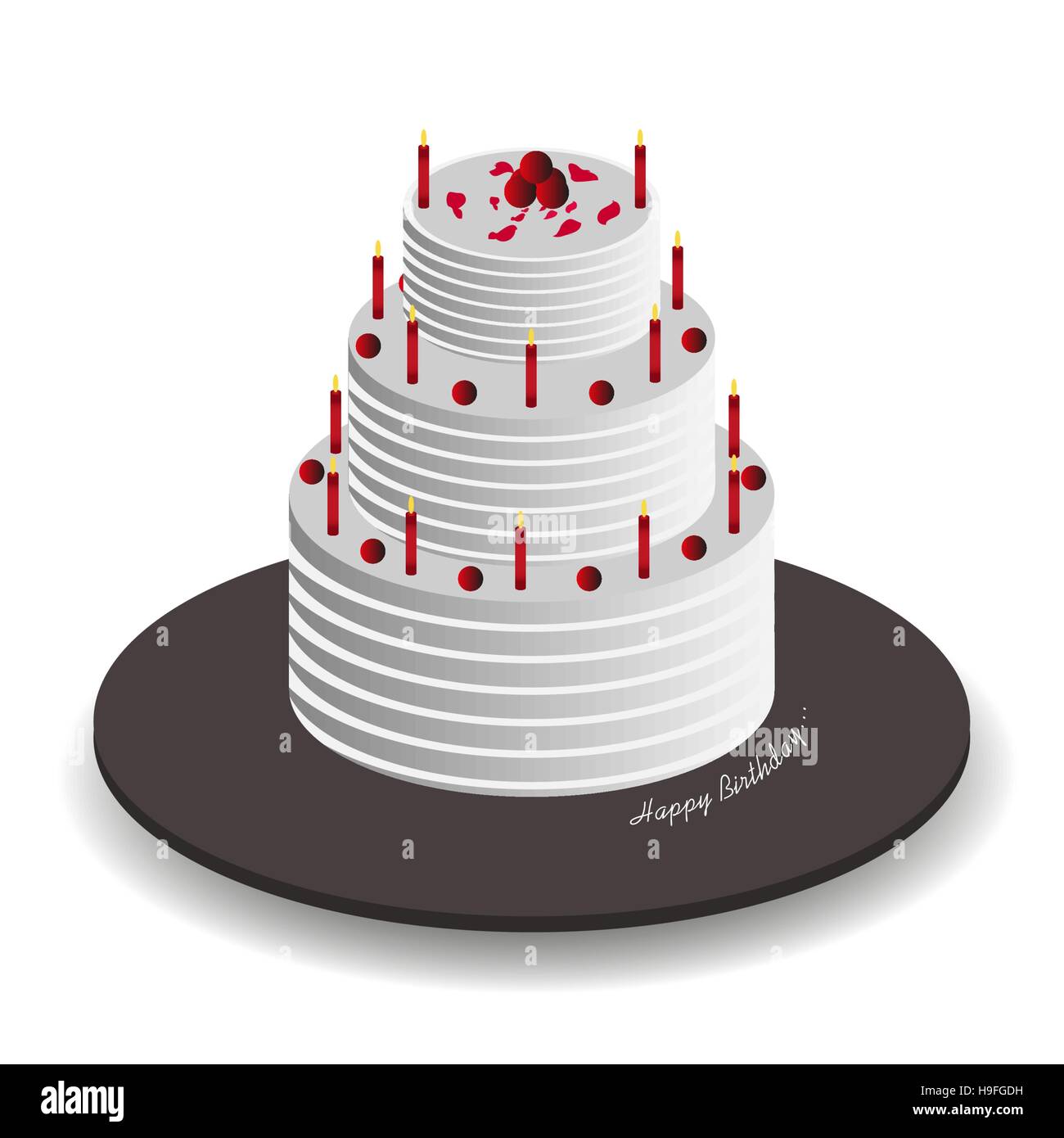 Isometric Celebration Cake Stock Vector Image & Art - Alamy