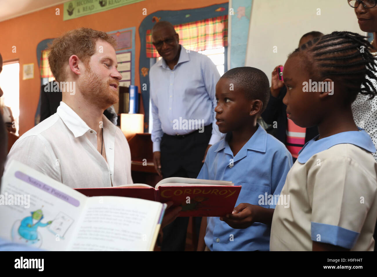 Prince Harry joins pupils at Holy Trinity primary school and nursery on ...