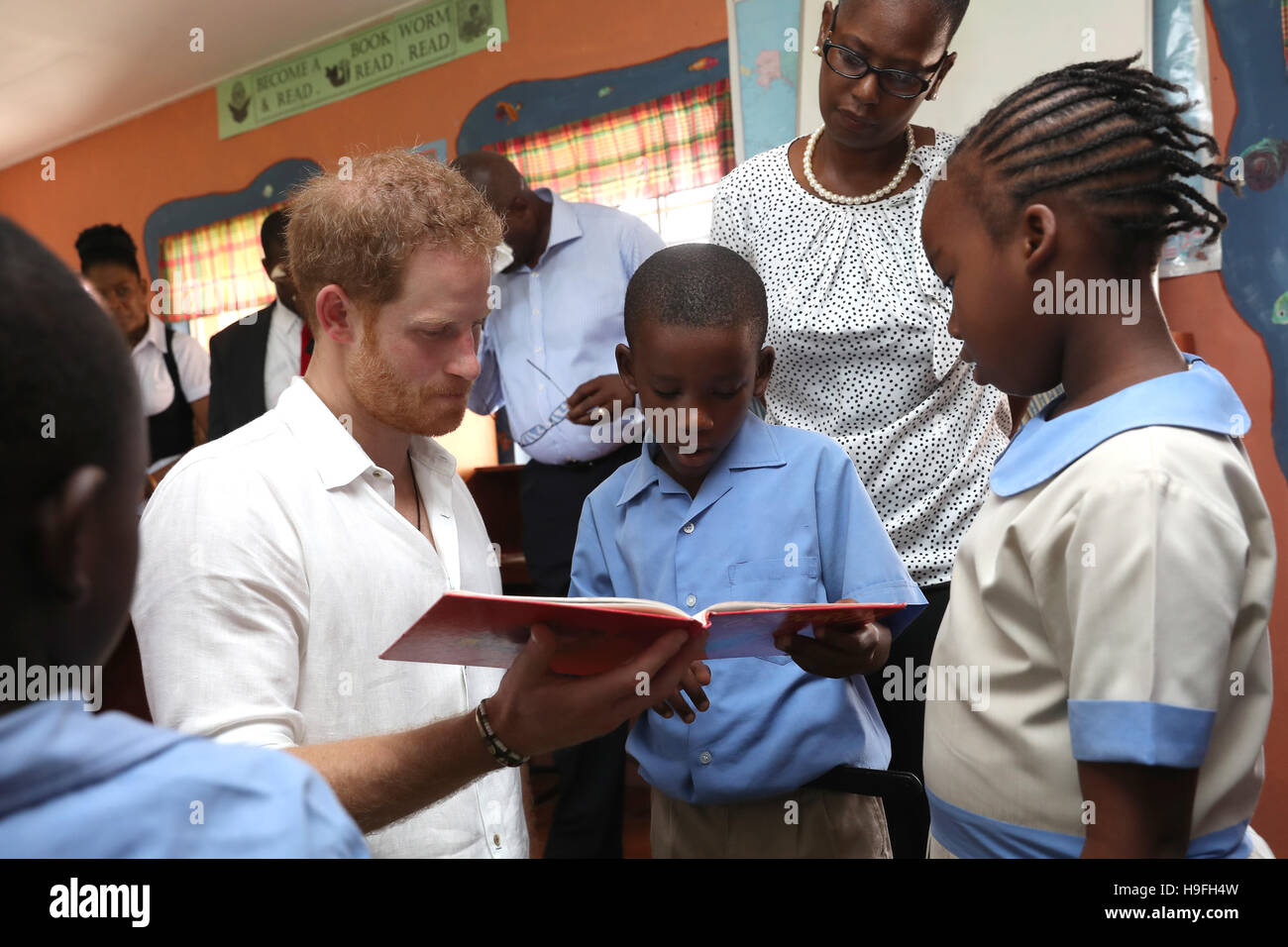 Prince Harry joins pupils at Holy Trinity primary school and nursery on ...