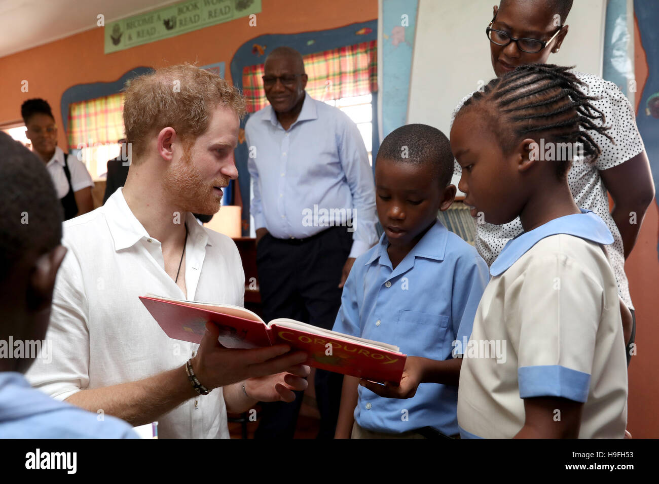 Prince Harry joins pupils at Holy Trinity primary school and nursery on ...