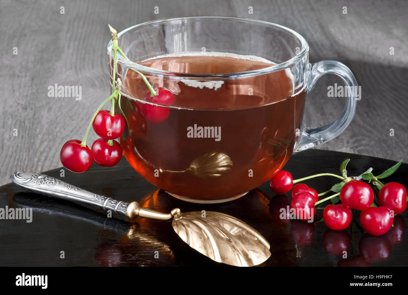 Cherry tea cup hi-res stock photography and images - Alamy