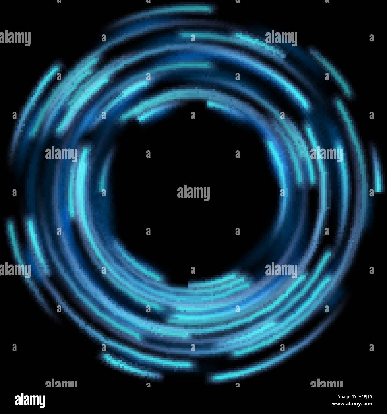 Dynamic blue light trails Stock Vector Images - Alamy