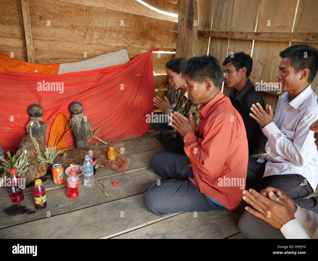 Cambodia, Stung Treng, Katot village, inhabited by Brao tribe ...