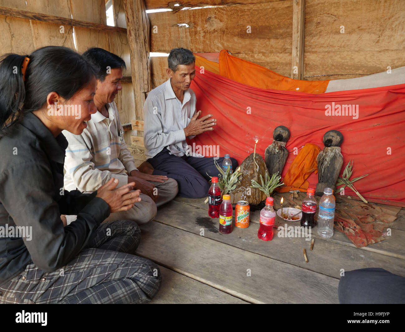 Cambodia, Stung Treng, Katot village, inhabited by Brao tribe ...