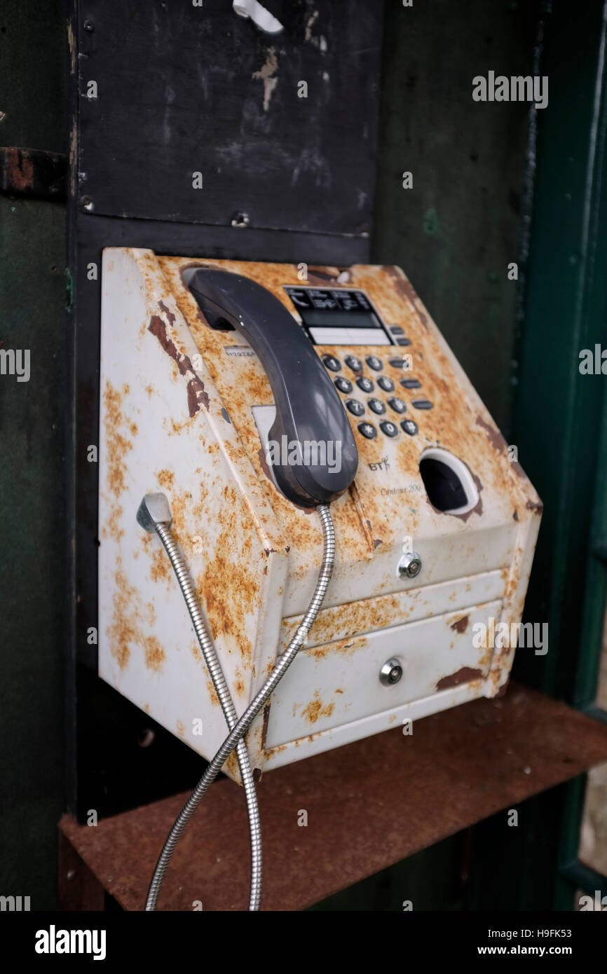 Inside telephone box hi-res stock photography and images - Alamy