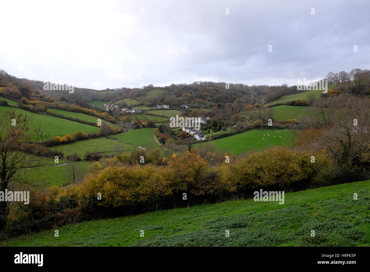 Remote village of Branscombe in East Devon West Country UK Stock Photo ...