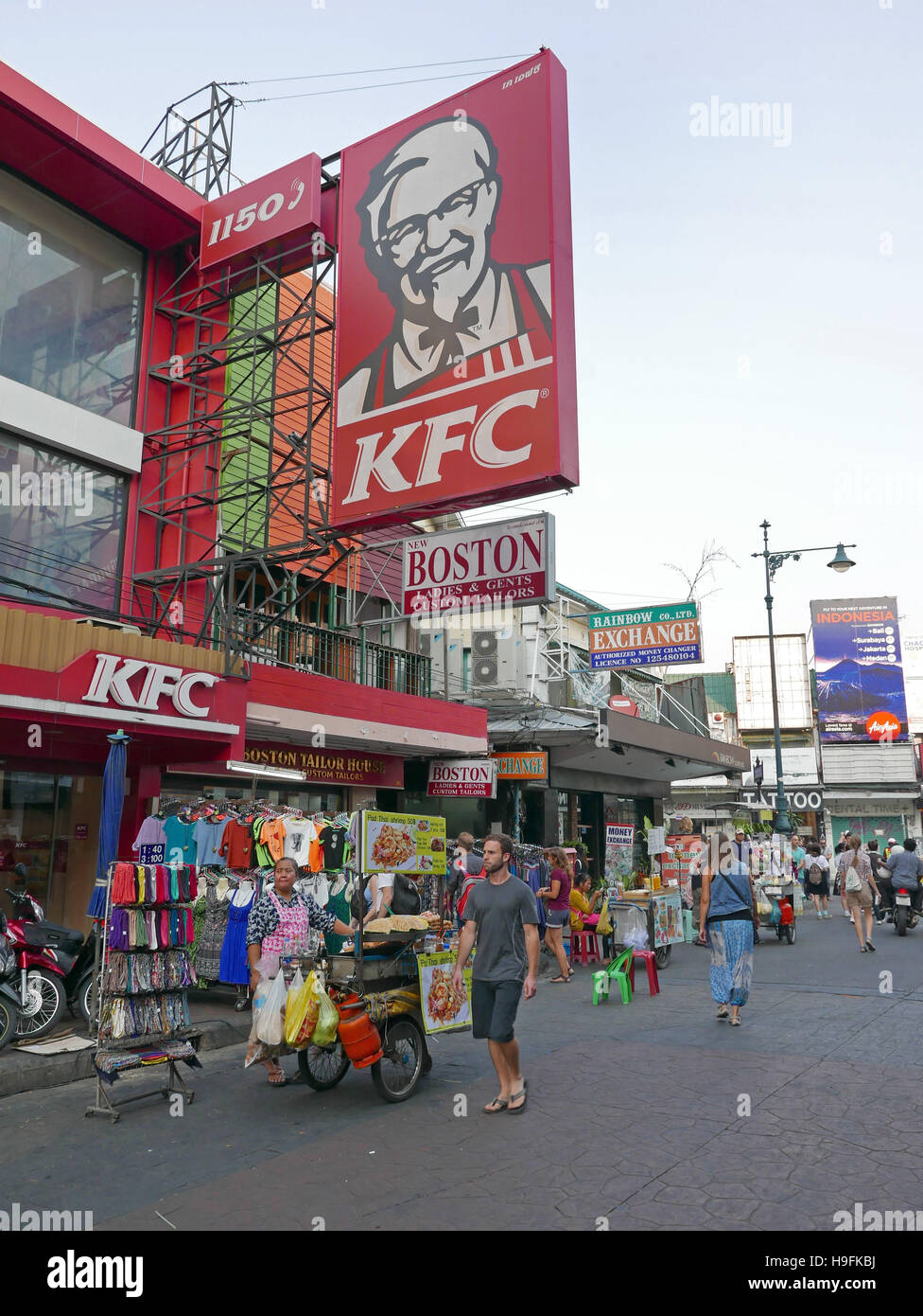THAILAND Bangkok. Khao San Road. KFC. Sean Sprague photo Stock Photo ...