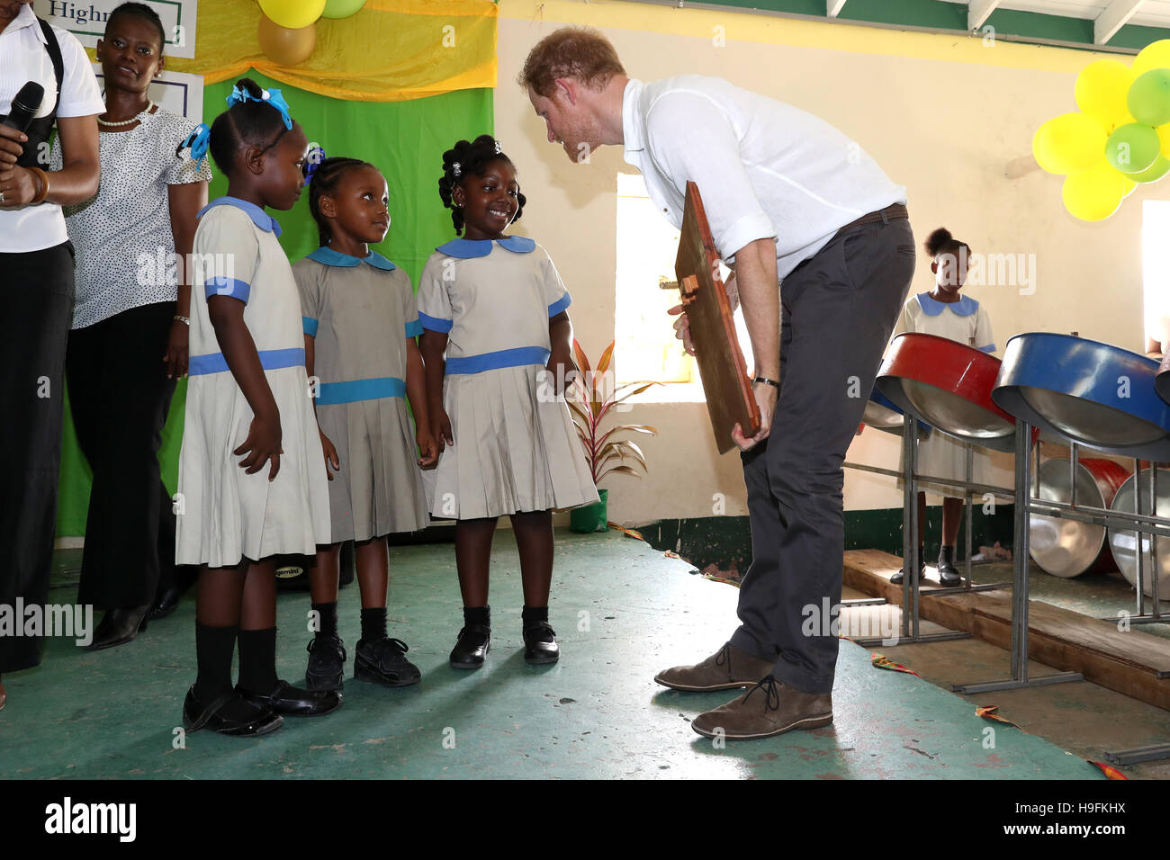 Prince Harry joins pupils at Holy Trinity primary school and nursery on ...