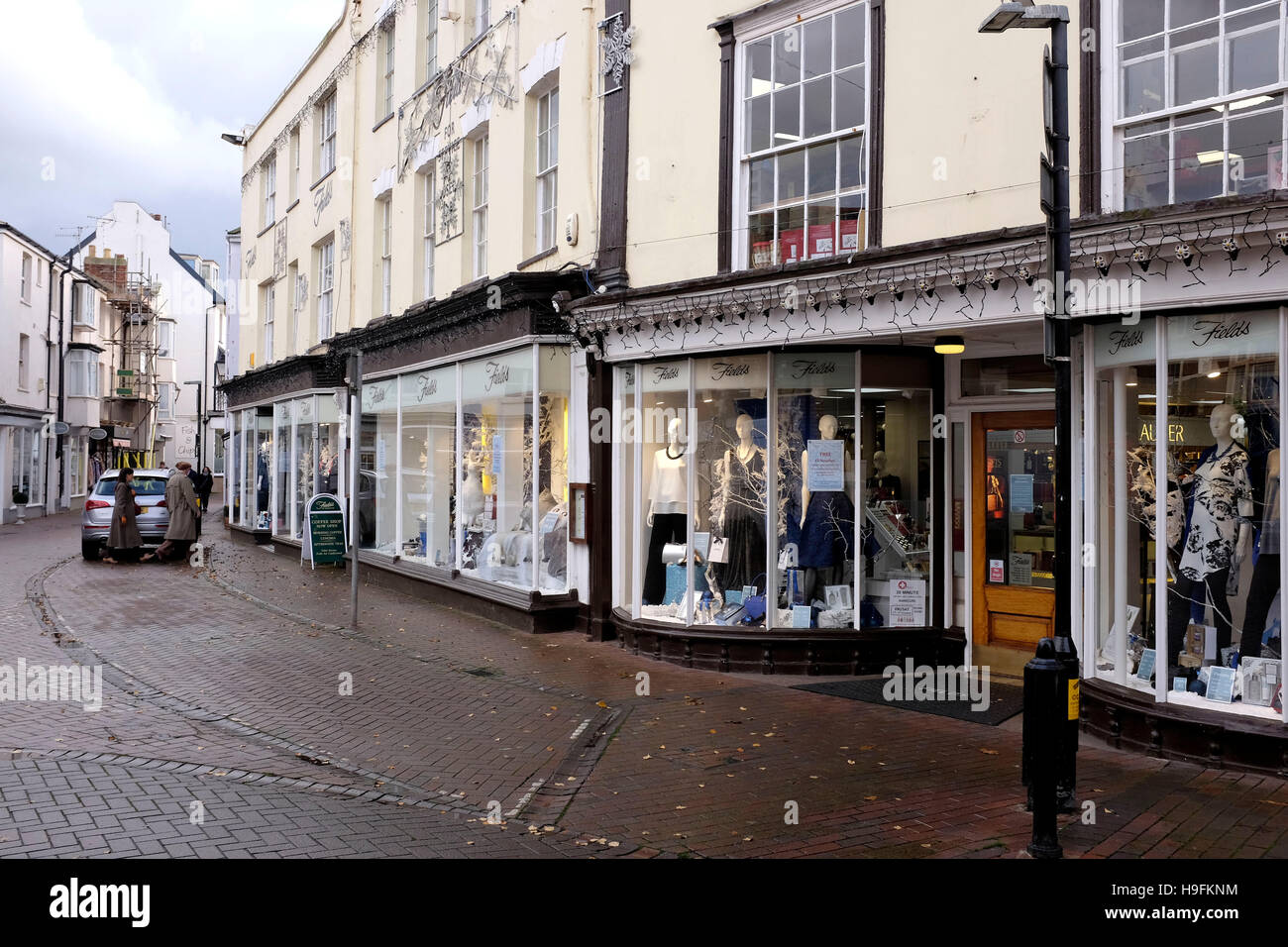Fields Department Store Sidmouth in East Devon West Country UK Stock ...