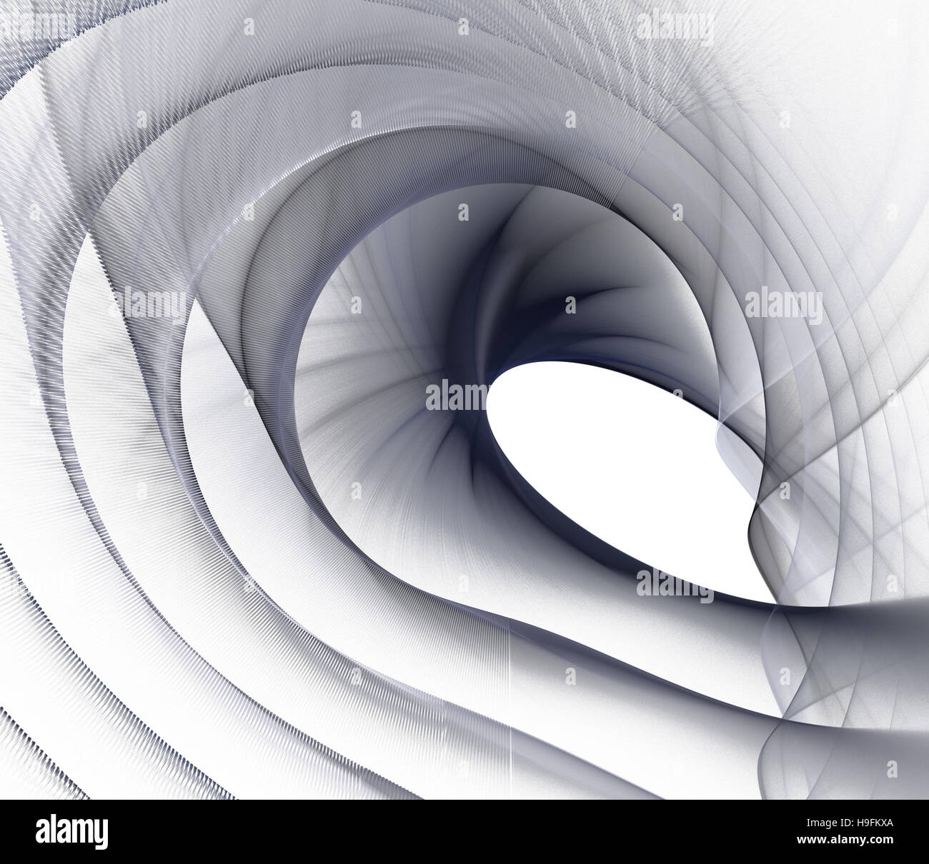 Abstract fractal grey and white background computer generated image ...