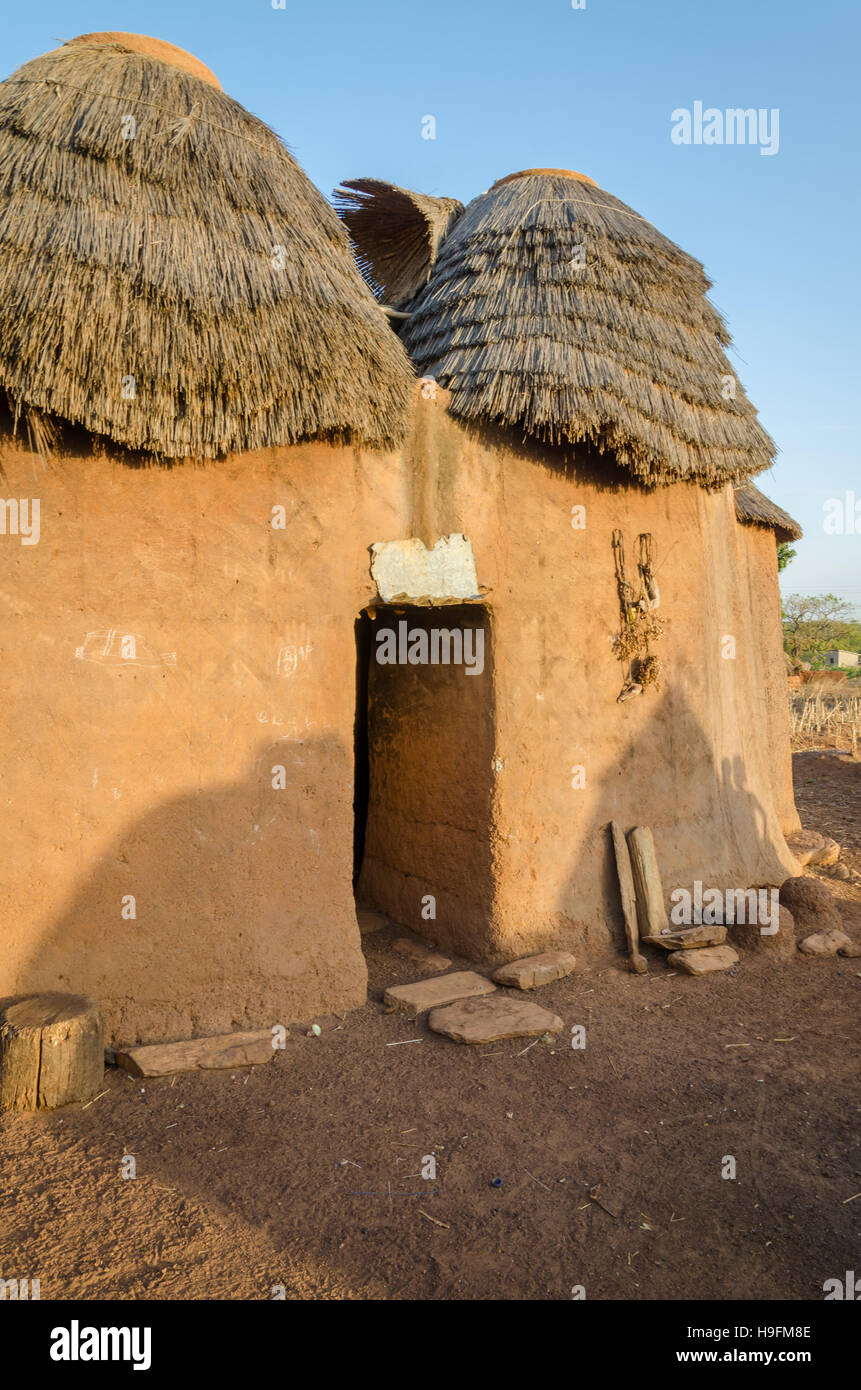 Traditional mud an clay housing of the Tata Somba tribe of nothern ...