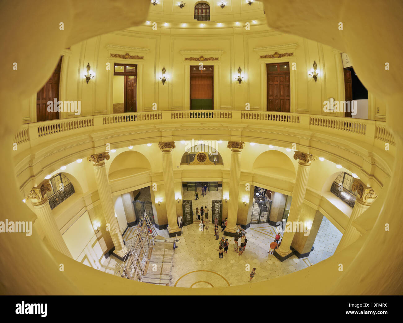 Brazil, City of Rio de Janeiro, City Center, Interior view of the Bank ...